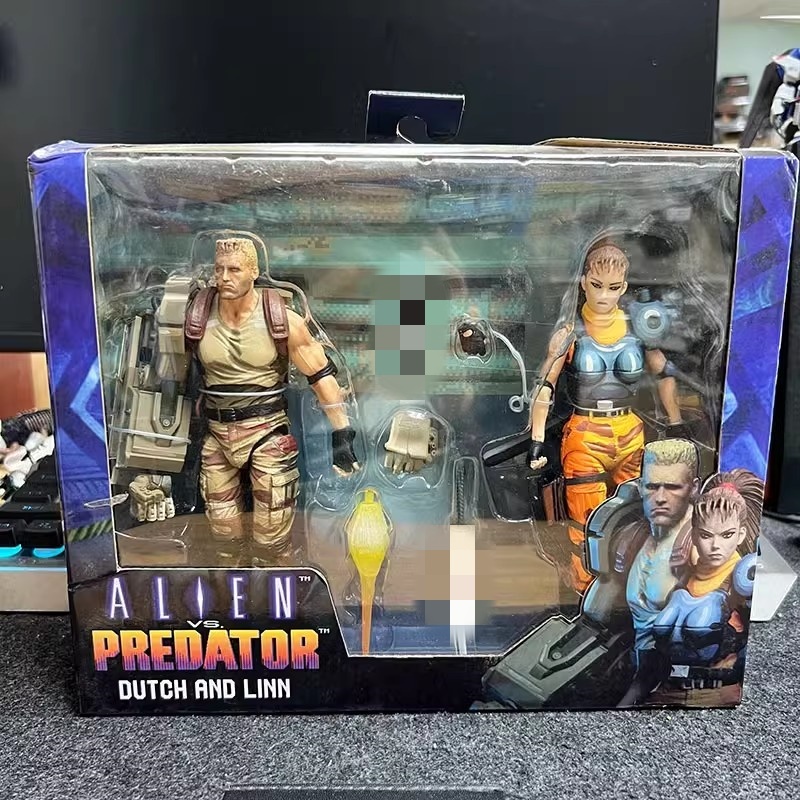 NECA Alien vs. Predator DUTCH LINN Arcade Game Edition Double Set ...