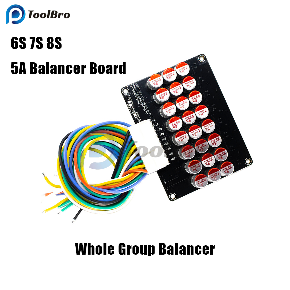 6S 7S 8S 5A Active Equalizer Balancer Equalizer Lifepo4 Li-ion Lithium Lipo/Titanate LTO Energy ...