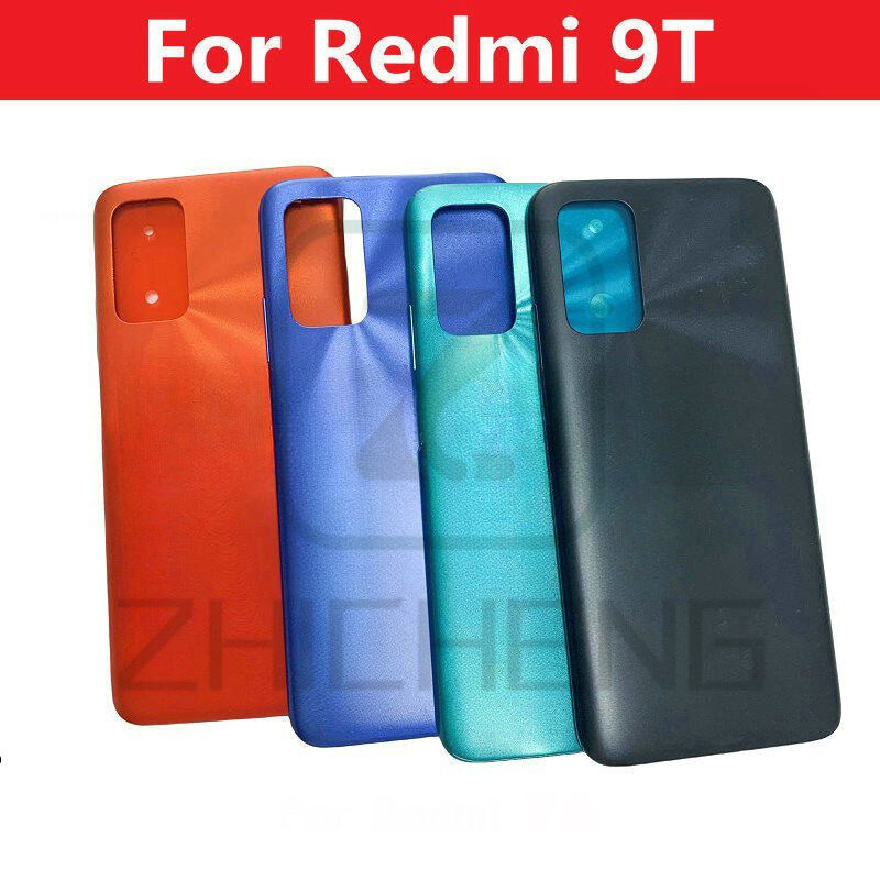 Back Cover For Xiaomi Redmi 9T Rear Battery Housing with Side volume Button With LOGO ...