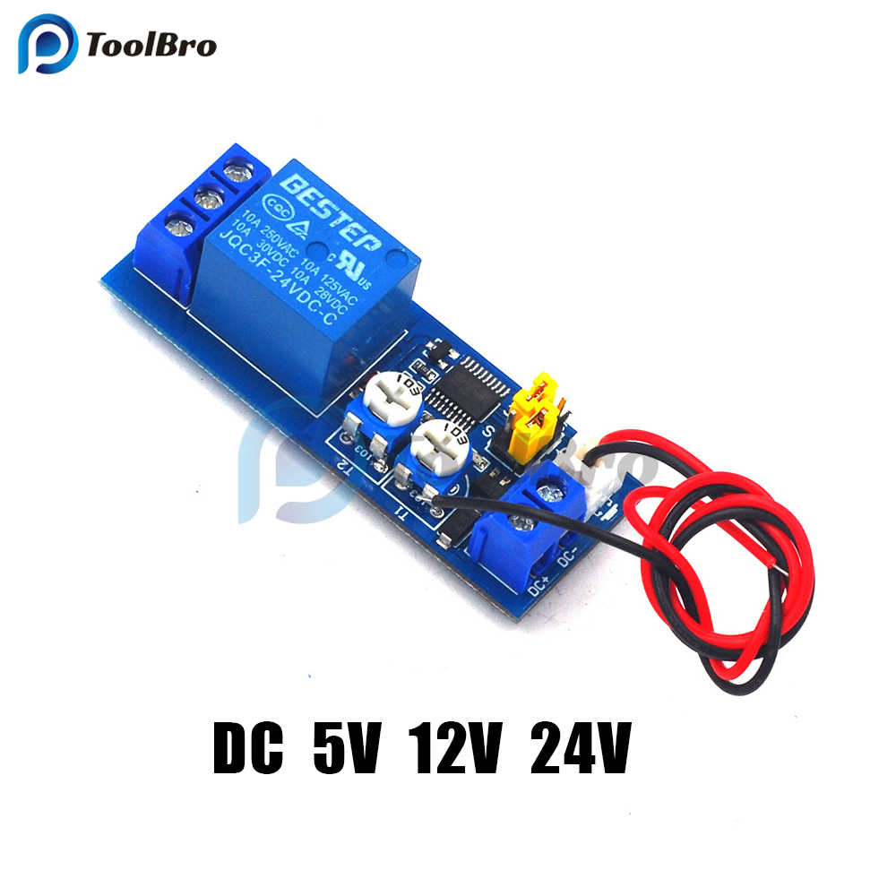 DC 5V 12V 24V Infinite Cycle Delay Timing Time Relay Timer Control ON-OFF Loop Switch Module ...