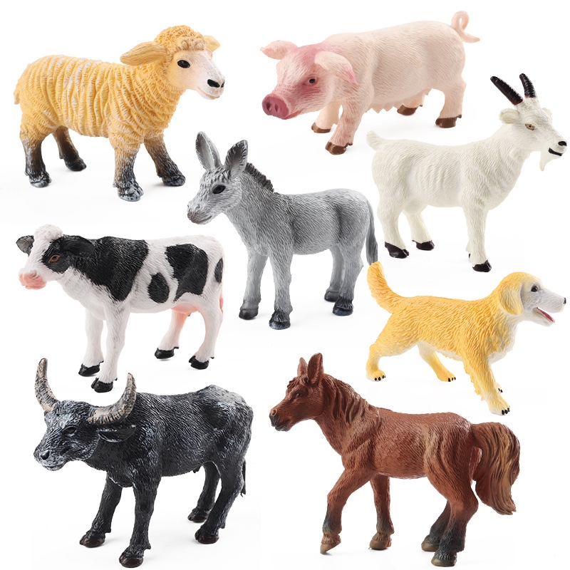 Simulated animal models children farms poultry farms pastures solid ...