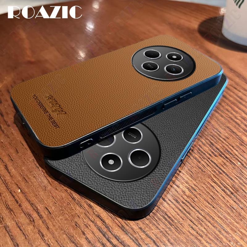 Retro PU Leather Phone Case For Redmi 14C Luxury Soft TPU Business ...