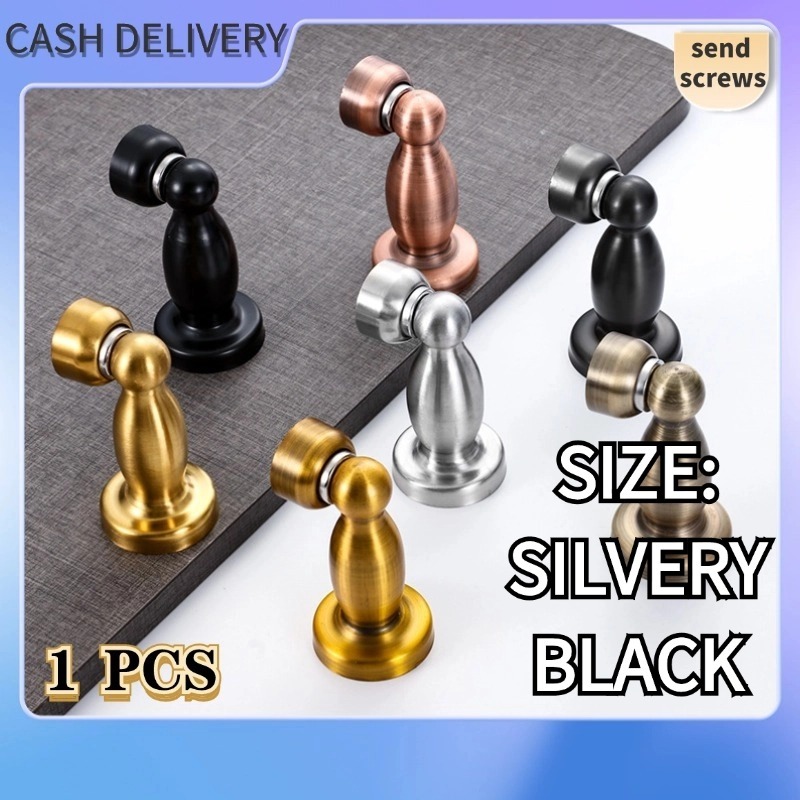 Stainless Steel Magnetic Door Stopper Stopper Holder Home Room Office ...