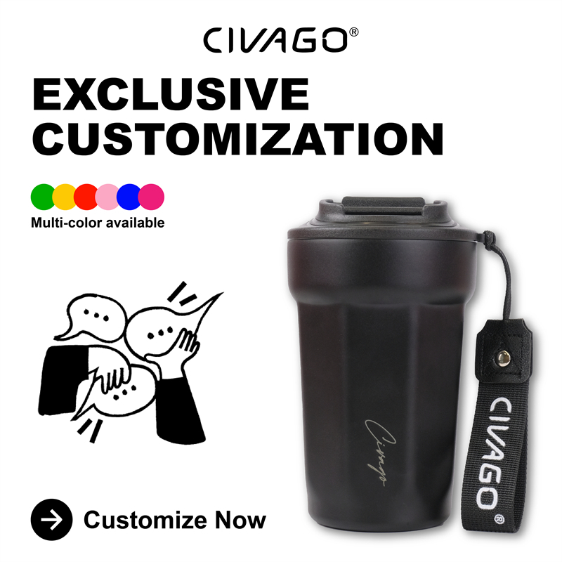 （Exclusive Customization）Civago（13oz）Ceramic liner Stainless Steel ...