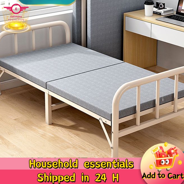 Sponge bed Portable Bed Single Bed Folding Bed Easy To Fold Without ...
