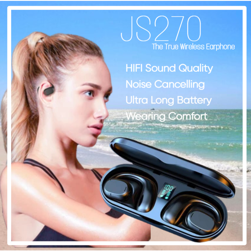 JS270 Wireless Bluetooth Running Earphones with Mic Sweat Resistant ...