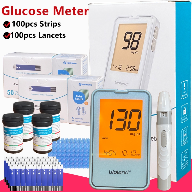 Blood Sugar Test Kit,Blood Glucose Meter Test Strips,Diabetes Glucose ...
