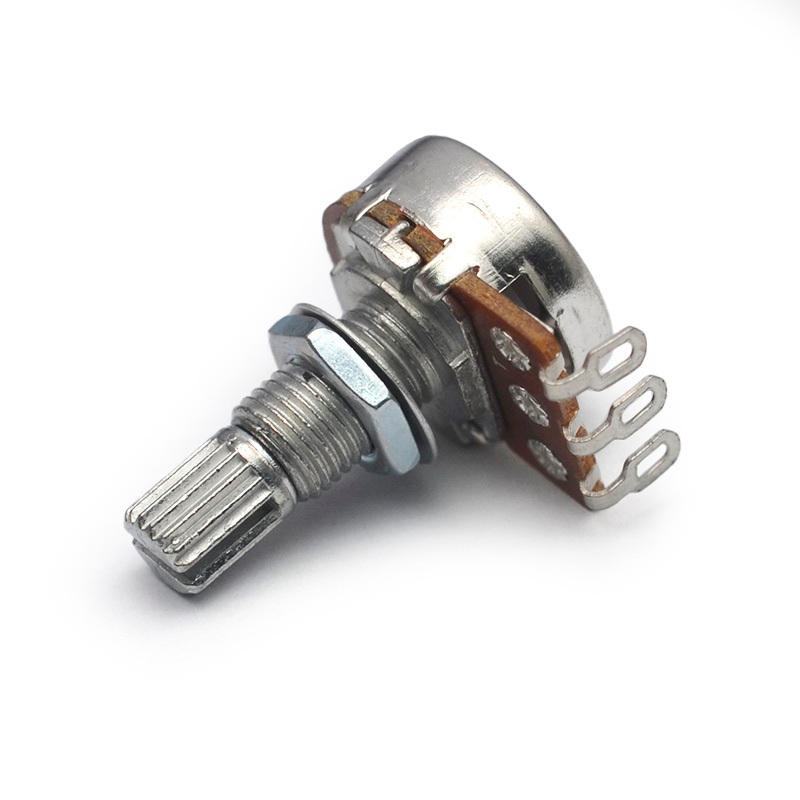 10Pcs B50K Pots Split Shaft Full Size 18mm Guitar Volume Pots ...