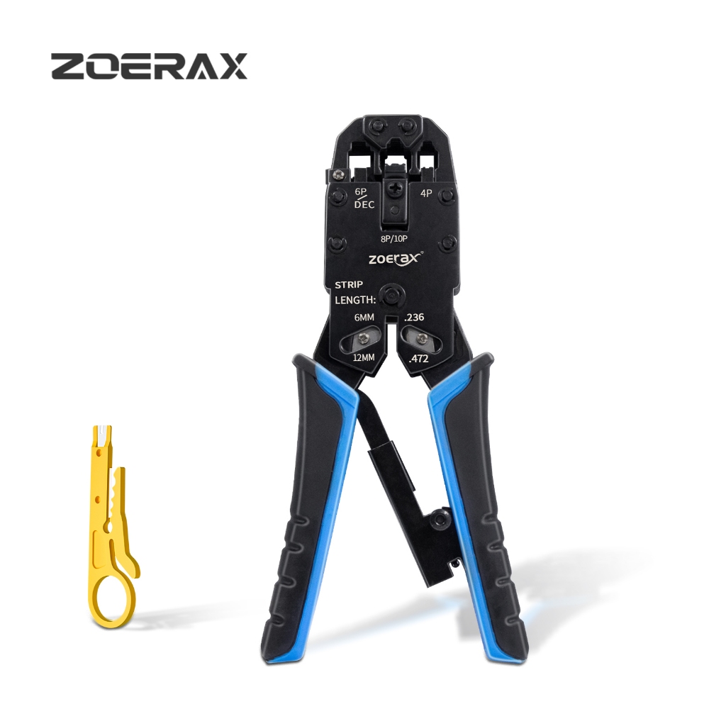 ZOERAX Multi-function RJ11/RJ12/RJ45/RJ50 10P 8P 6P 4C Network LAN ...