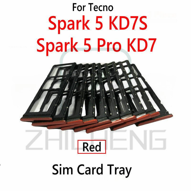 For Tecno Spark 5 KD7S/5 Pro KD7 Sim Card tray Sim Holder Slot Adapter ...