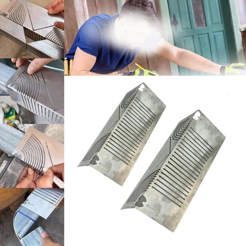 Multifunctional Metal Ruler for Square Tube Rounded Corners and Angles ...
