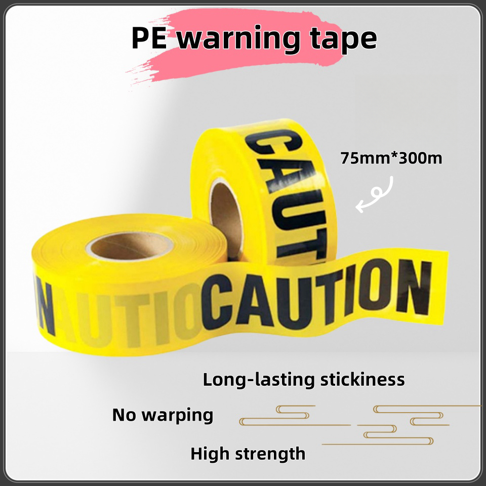 Caution Tape Isolated Barricade Yellow Danger Warning Tape 300m/roll | Shopee Philippines