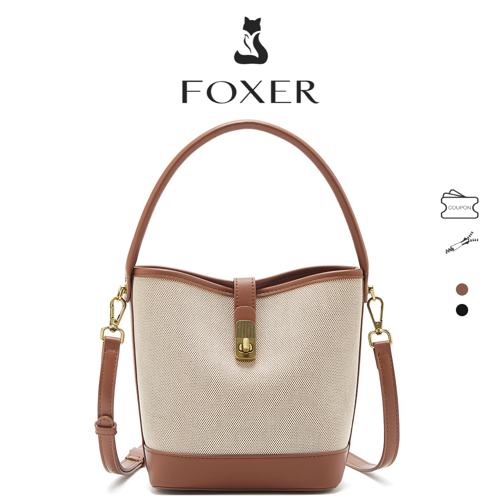 FOXER Fashion crossbody bag large capacity women's bucket bag | Shopee ...