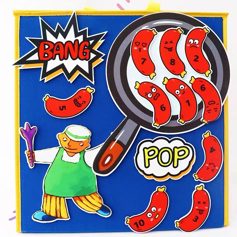 Ten Fat Sausages English Picture Book Story Felt Children Classroom ...