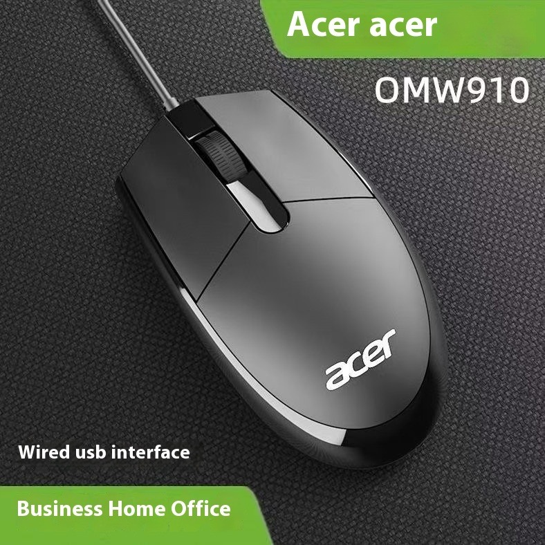 Acer Wired Mouse OMW910 Office Business Mouse Notebook Desktop Computer ...