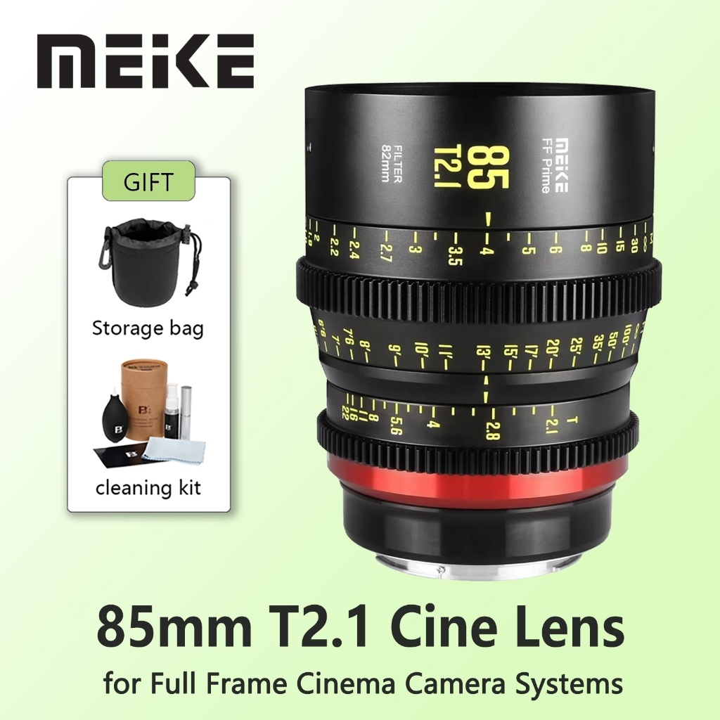 Meike Prime 85mm T2.1 Cine Lens For Full Frame Cinema Camera Systems | Shopee Philippines