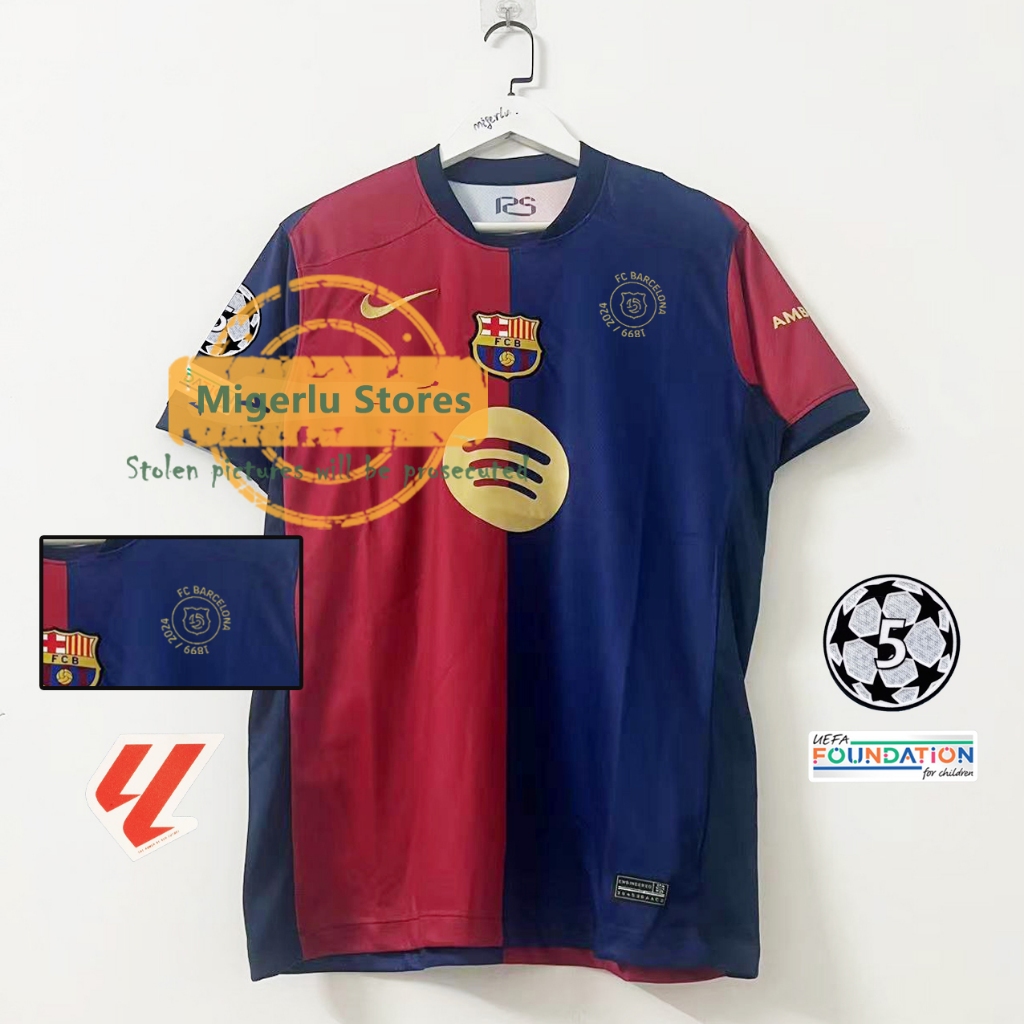 Fans Edition 24/25 Barcelona home football jersey S-4XL | Shopee ...