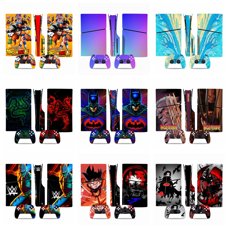 50 Colors Skin Sticker Compatible with Sony Playstation 5 Slim Disc ...