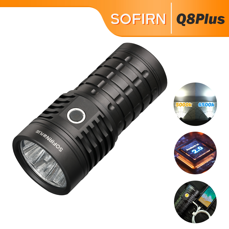 Sofirn Q8Plus (EC06) Super Powerful LED Flashlight 16000lm USB C ...
