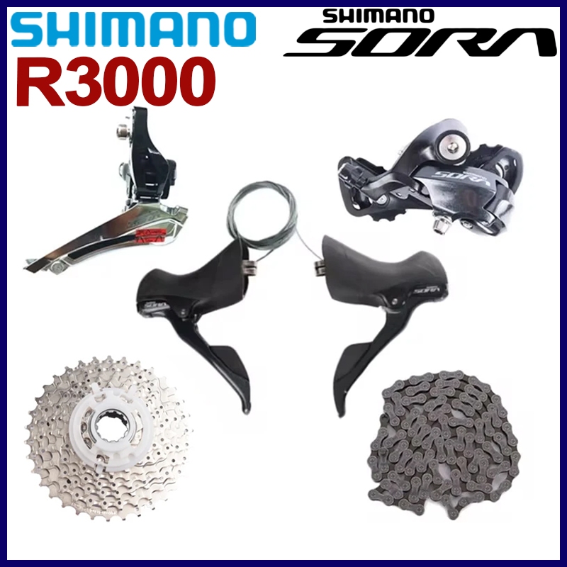 Shimano SORA R3000 2x9 Speed Groupset Bike Shifter Front Rear ...
