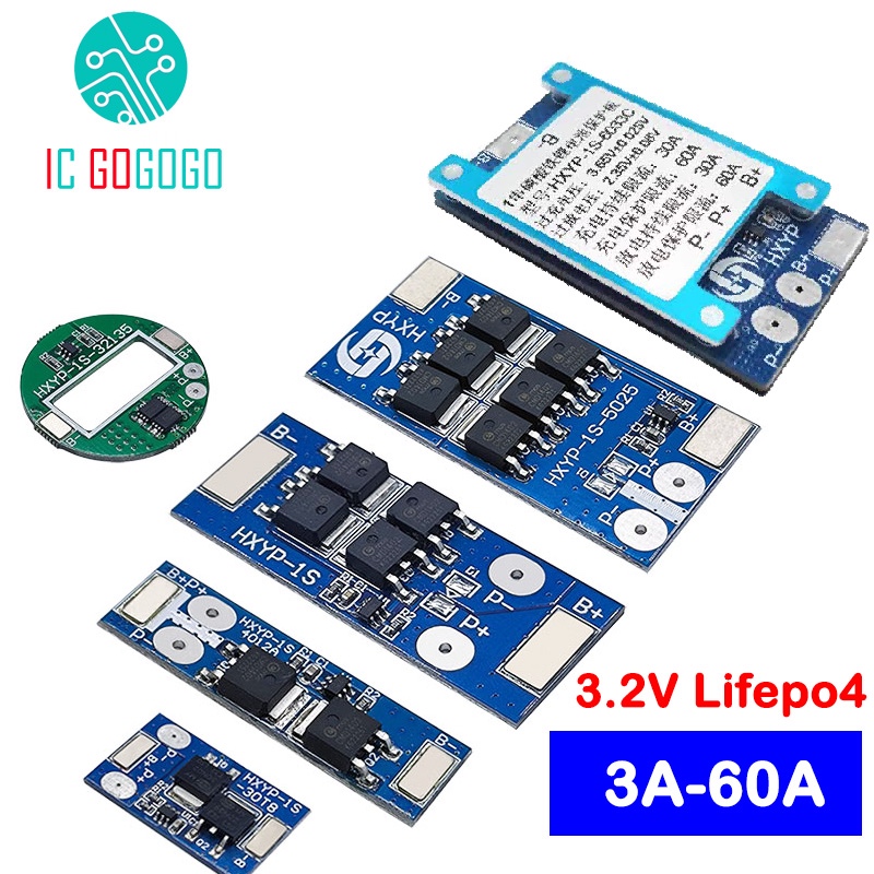 1S 3.2V Lithium Iron Phosphate Protection Board Single Series 3.65V Anti overcharge ...