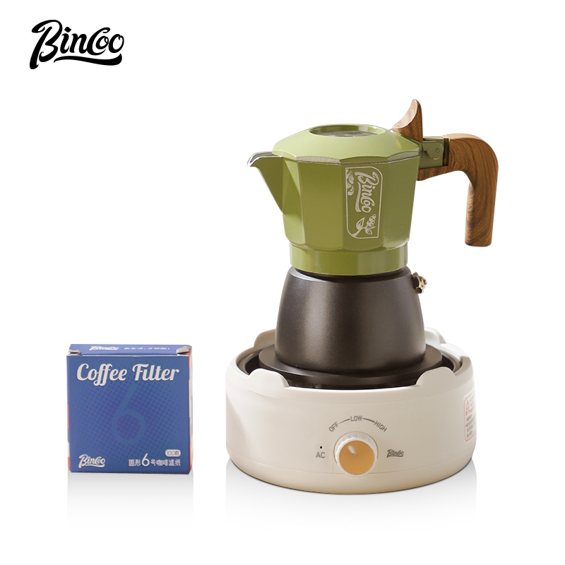 BINCOO Dual-valve Moka Pot Home Espresso Small Coffee Grinder Hand Brew ...