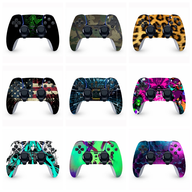 50 Colors PS5 Wireless Controller Remote Skins Decal Wrap Dualshock ...