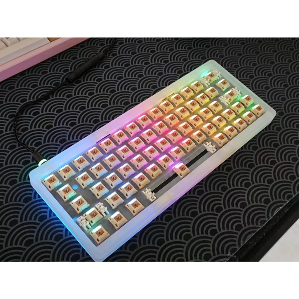 RULE60v3 HHKB/WKL/WK Layout Single/Tri Mode CNC Acrylic Ball Structure ...