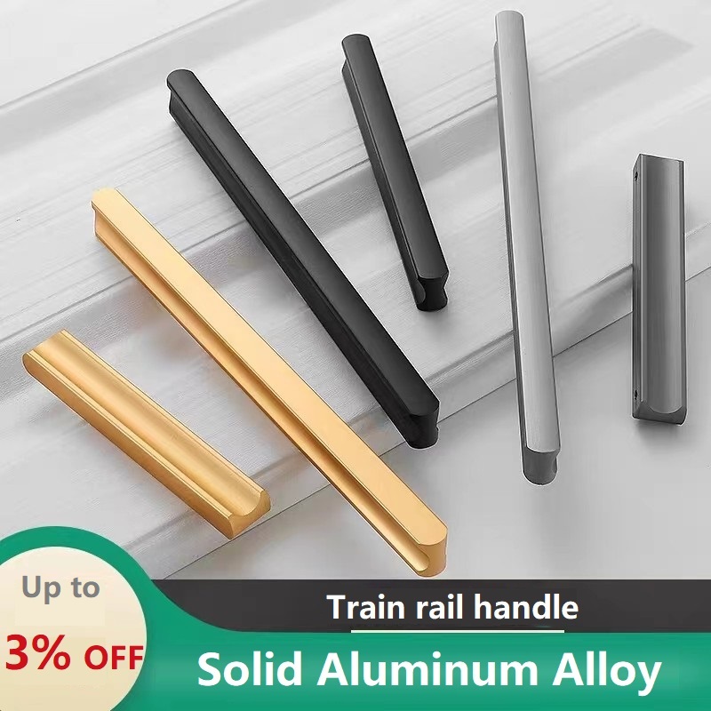 Extended Space Aluminum Handle Gold Nordic Cabinet Wardrobe One Meter ...