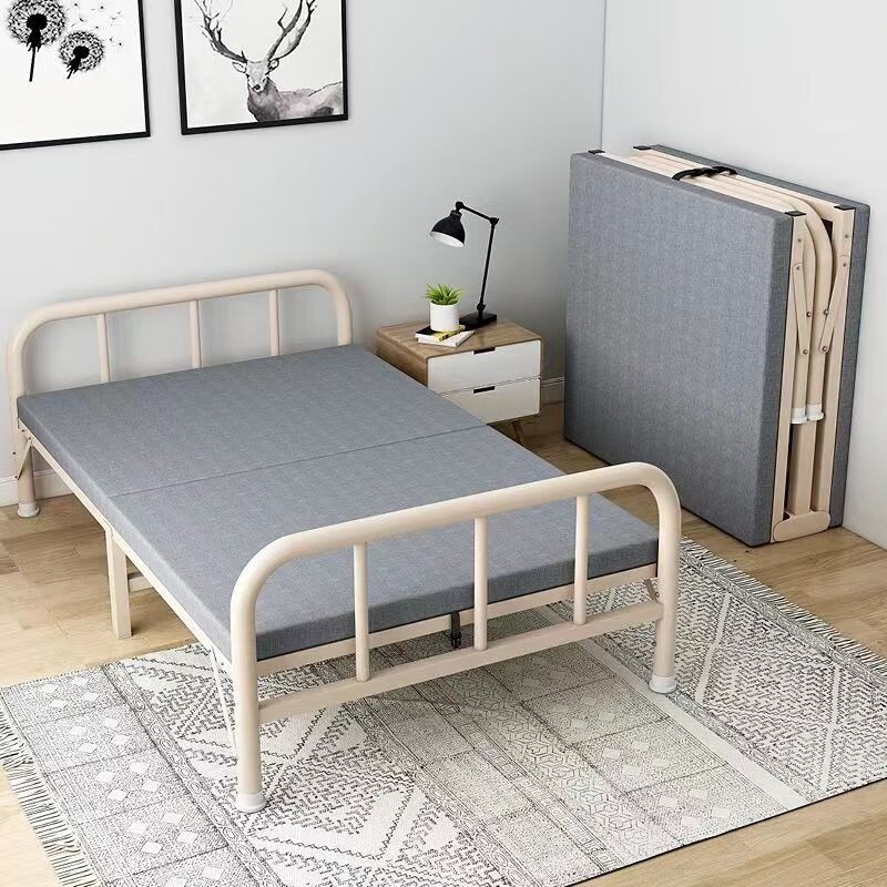 【80/90/100CM】Sponge bed folding bed portable single bed frame office ...