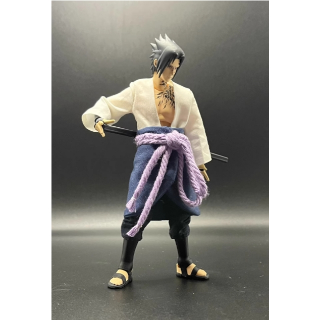 Naruto 1/12 Uchiha Sasuke - White Clothes Second Stage Curse Seal Payne ...
