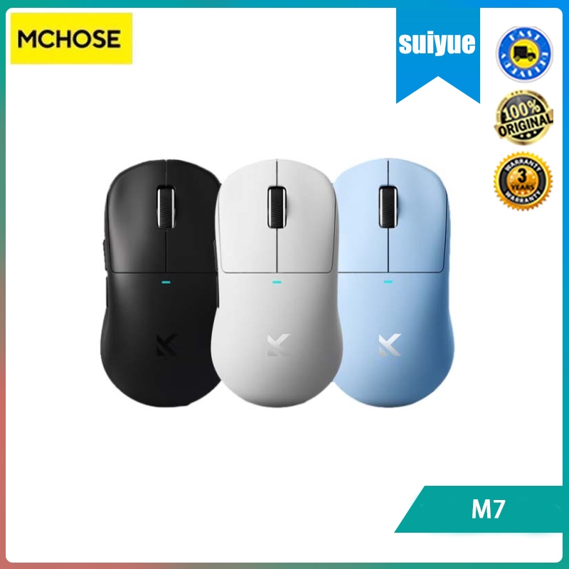 MCHOSE M7 Mouse e-sports three mode Pro wireless Bluetooth PAW3395 ...