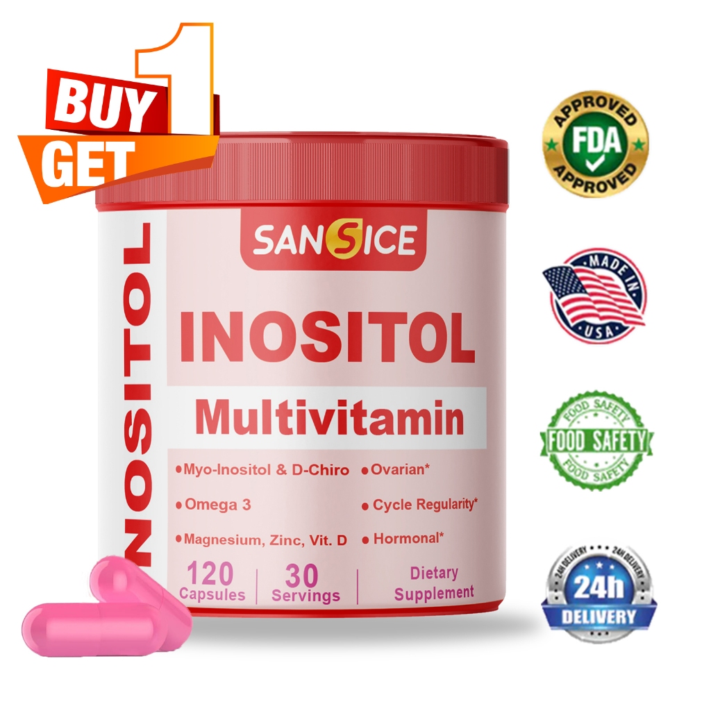 inositol Multivitamin,2000mgMyo-inositol and 50mgD-Chiro Inositol,pcos ...
