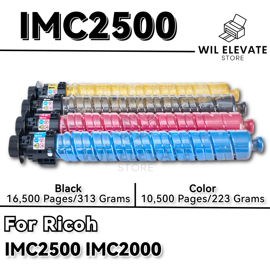 WilElevate IMC2500 IMC2000 Toner Cartridge For Ricoh IM C2500 IM C2000 Color Printer | Shopee ...