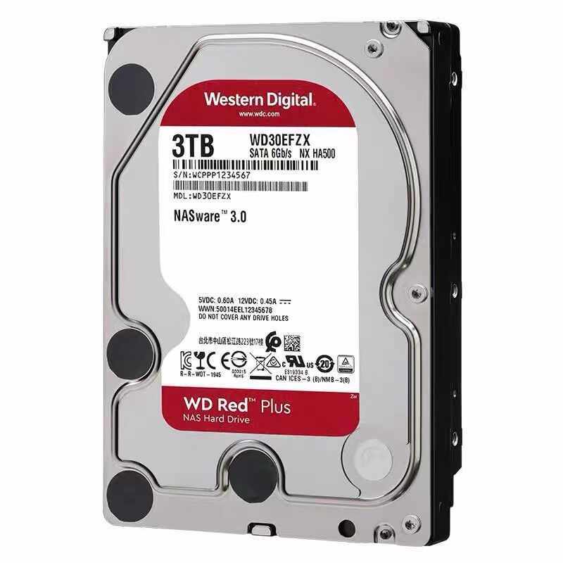 3tb CMR Vertical Hard Disk WD30EFZX Red Disk PLUS 12cm 3T Desktop ...