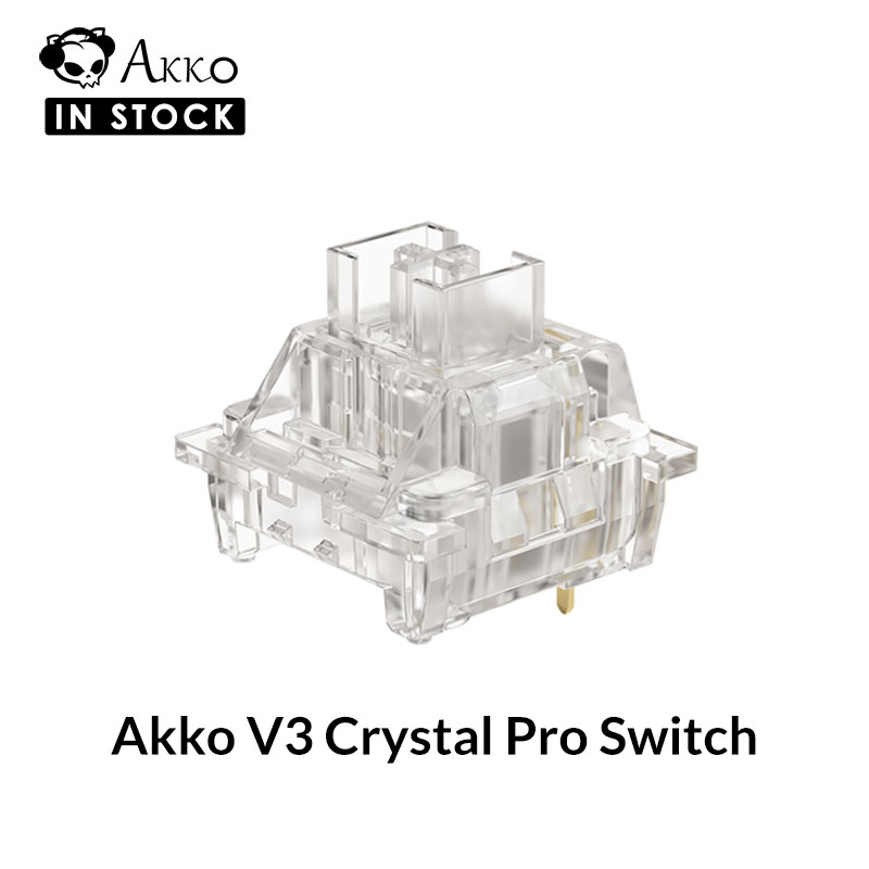 Akko 2 Pack-90 Pcs V3 Crystal Pro Switches With 3-Pins And Stable ...