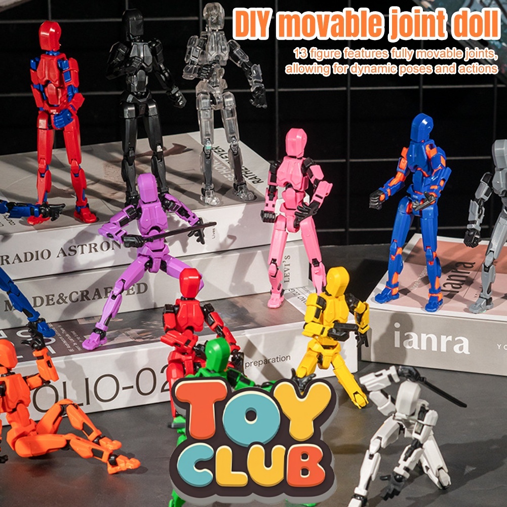 Multi Joint Figure Toys 3D Printed Printed Dummy Decompression Action ...