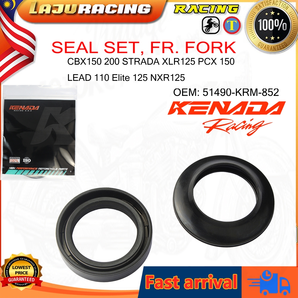 Kenada Racing 51490-Krm-852 Honda Front Fork Oil Seal Xr125/150/Supremo150 Cbr150 Adv Pcx150 Msx ...