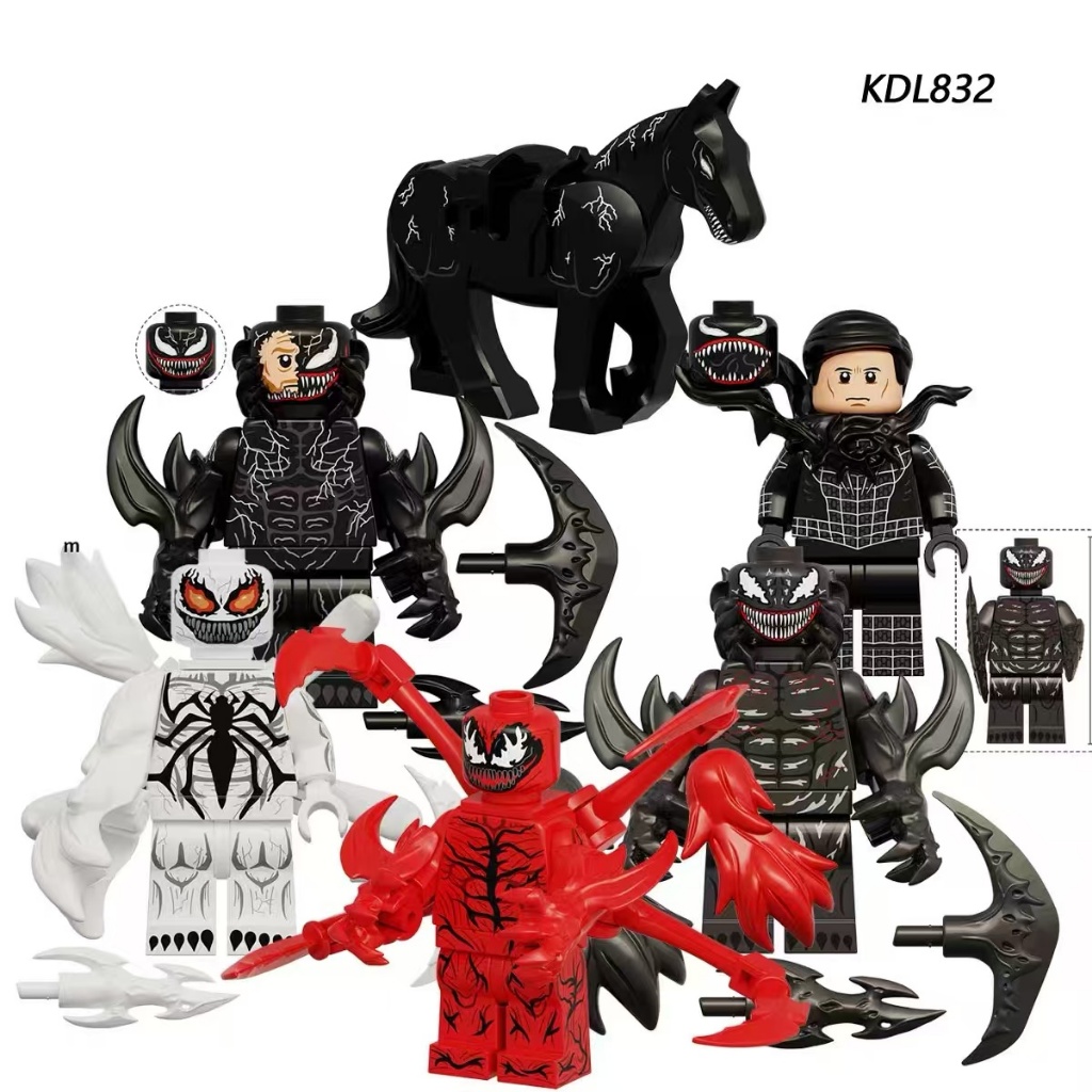 Superheroes Action Figures Eddie Brock Riot Carnage Venom Horse Anti ...