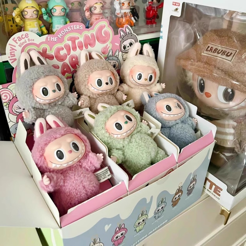 Labubu V1 Doll Blind Box Exciting Macaron The Monsters Labubu Vinyl ...