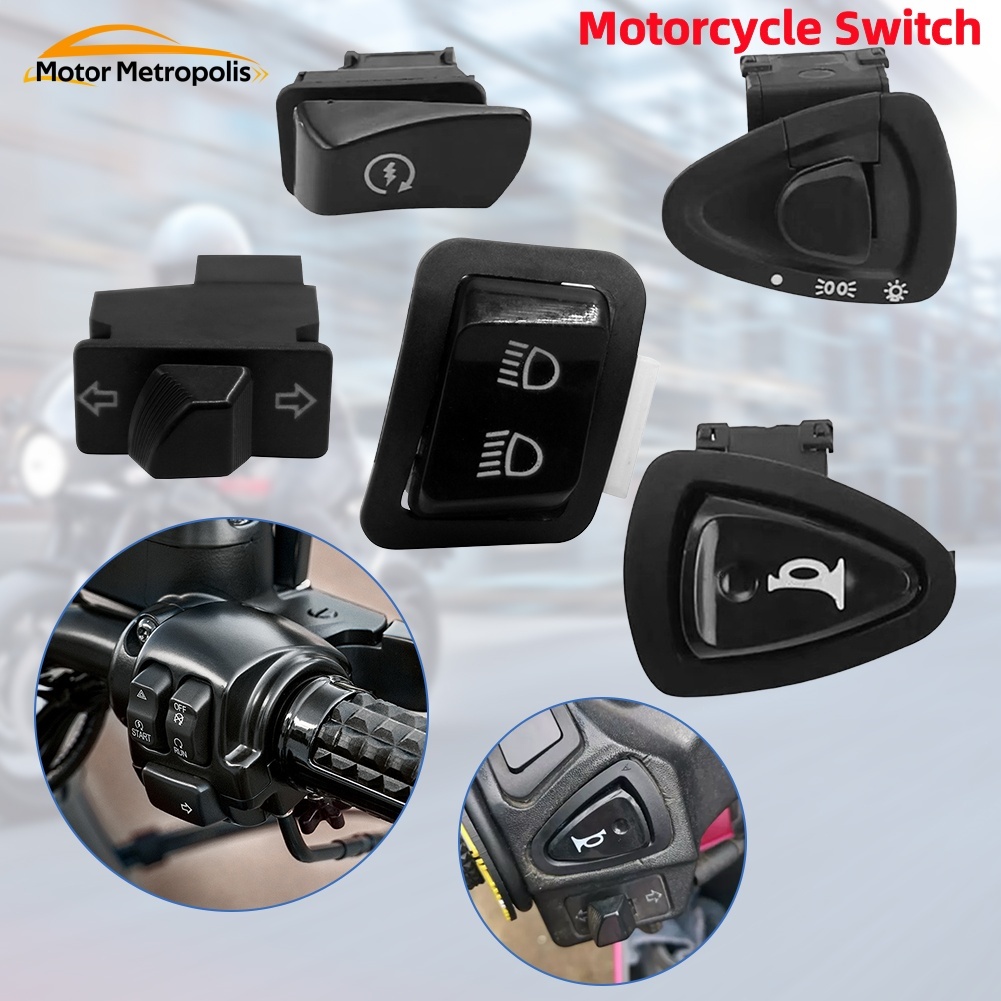 Universal Motorcycle starter switch/horn signal Switch/light head ...