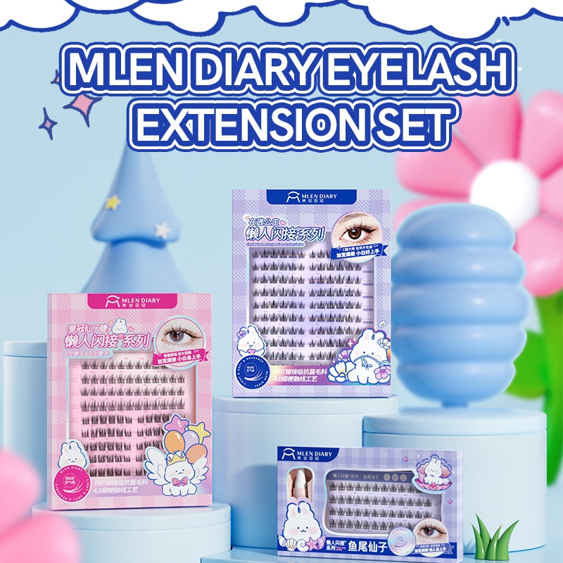 [SHIP ON 24 HOURS] MLEN DIARY LOVELY MONGMONG Style Eyelashes Reusable ...