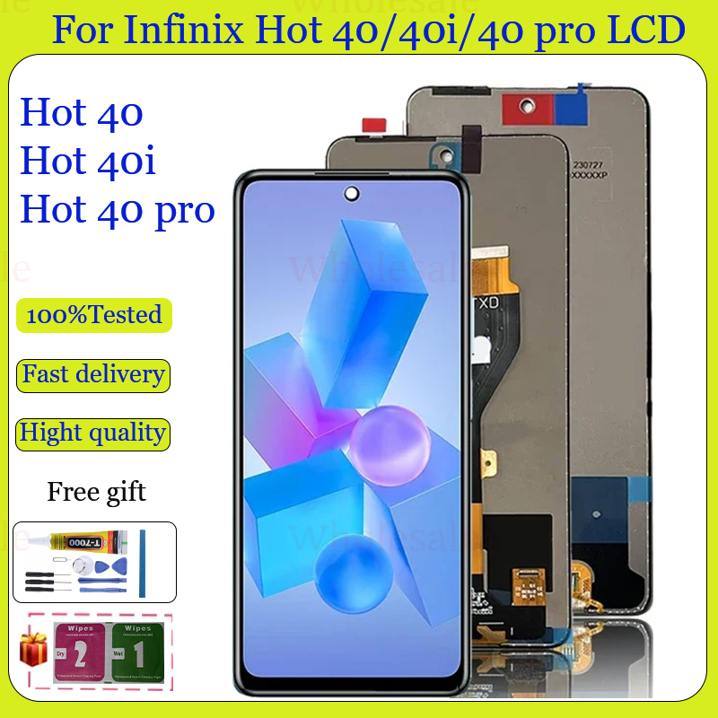 Ori For Infinix Hot 40 Hot 40i Hot 40 Pro LCD Display Touch Screen ...