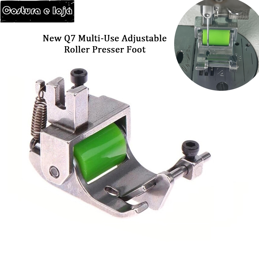 Q7 Multi-Use Adjustable Edge Guide Roller Hem Rubber Roller Presser ...
