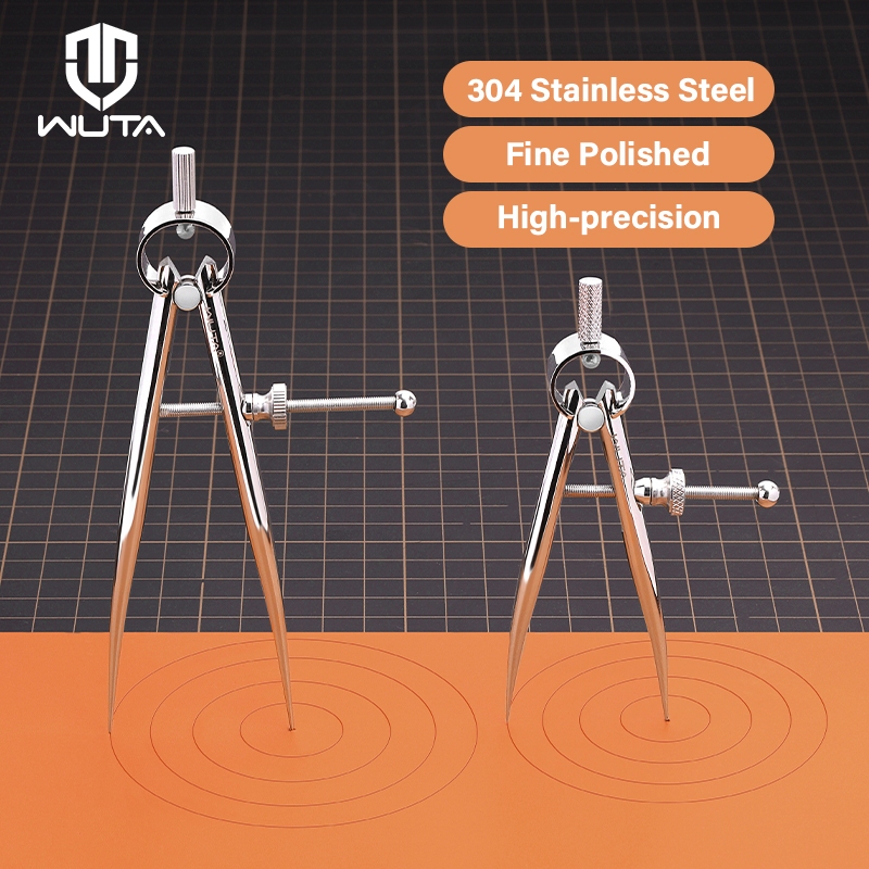 WUTA Spring Type Wing Divider Scriber Caliper W/ Round Legs Stainless ...