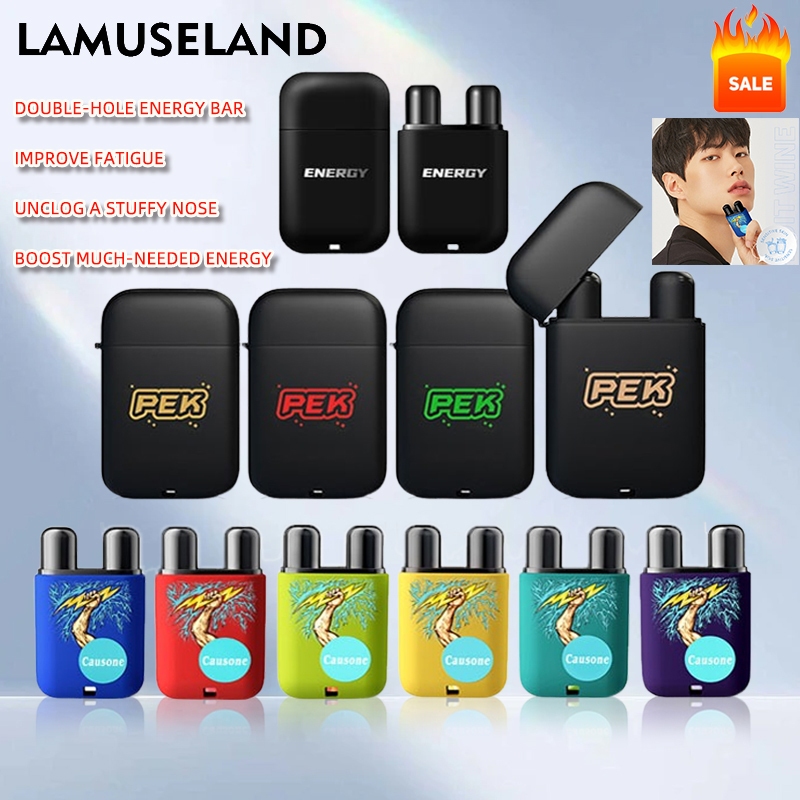 Lamuseland Double Hole Vital Oil Energy Bar Cool Nostril Nasal Inhaler ...