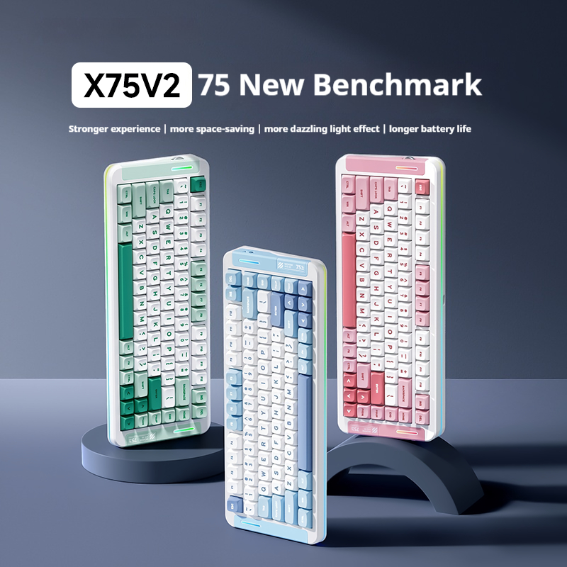 MCHOSE | X75/X75 V2 | Custom Mechanical Keyboard | Office & Gaming | 75 ...