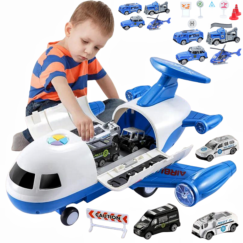 Kids Large Airplane Toy Cars Vehicle Transport Passenger Simula Plane ...