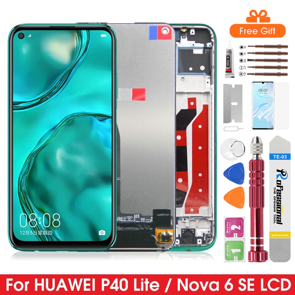 For Huawei Nova 7i LCD P40 lite Touch Screen Digitizer Assembly nova ...