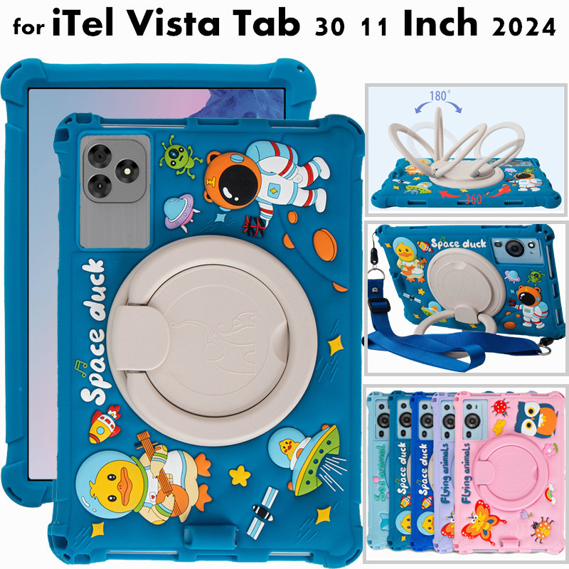 for iTel Vista Tab 30 Tab30 11 Inch 2024 360 Degree Rotating Cute ...